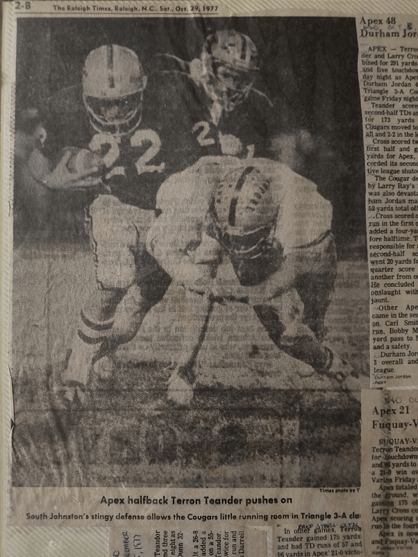 Terron Teander – Apex High School / Apex Consolidated Hall of Fame